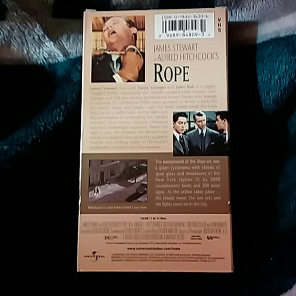 ROPE VHS | Other | Rope Movie Vhs | Poshmark